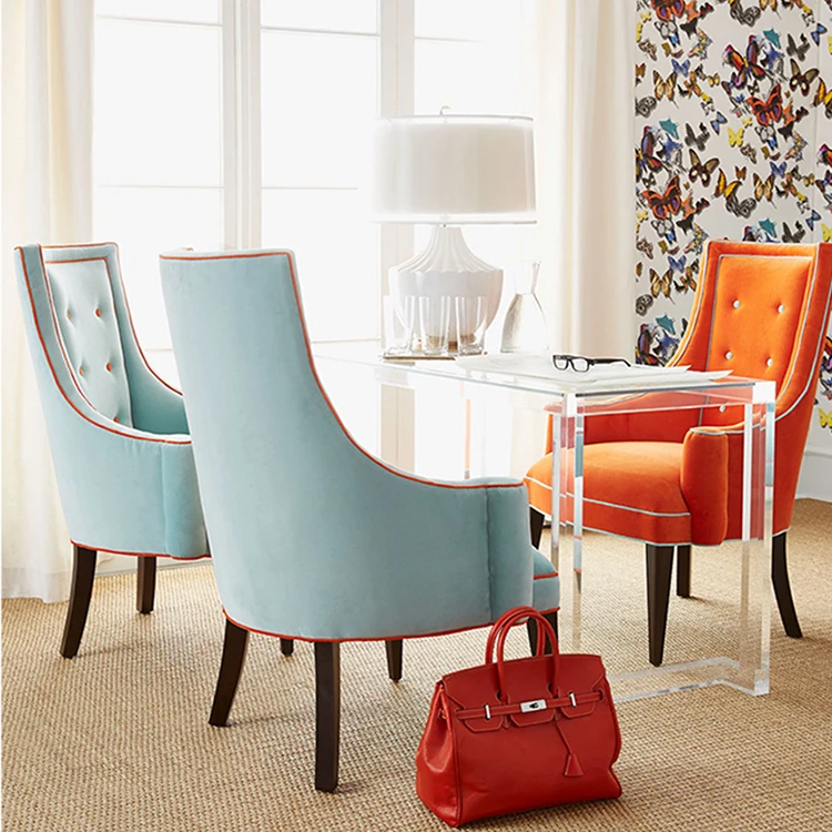 Factory Price Transparent Acrylic Desk Glass Long Table Acrylic Office ...