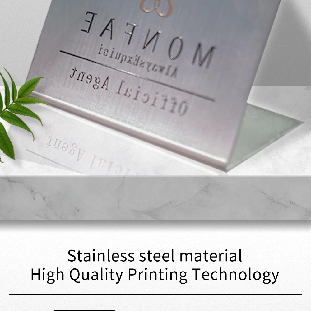 Stainless Steel Table V-shaped Table Reserved Decca Restaurant Number ...