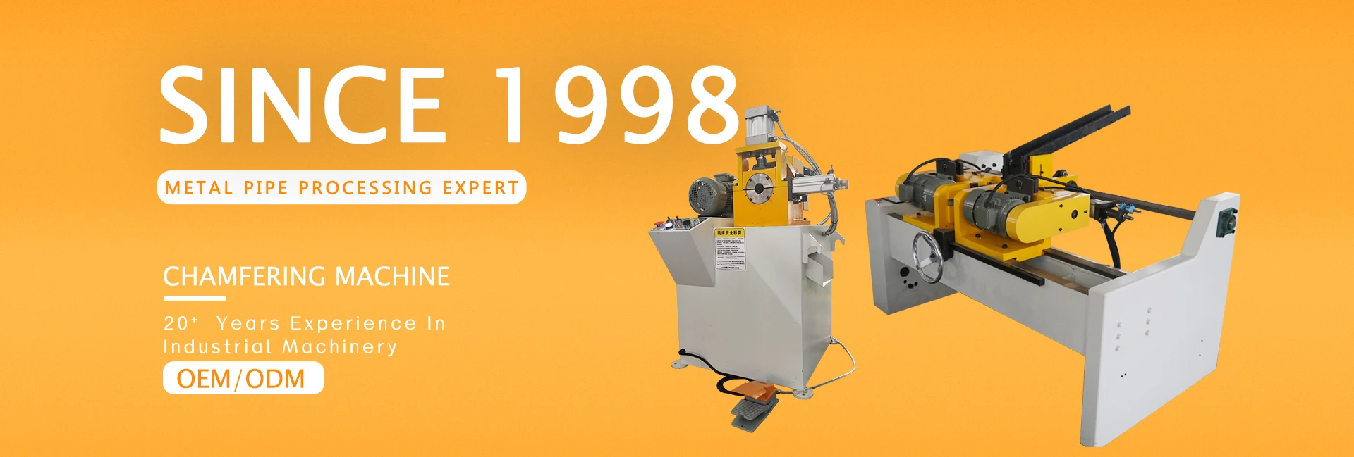 Double Head Metal Bar Chamfering Machine Tube Pipe Edge Beveling ...