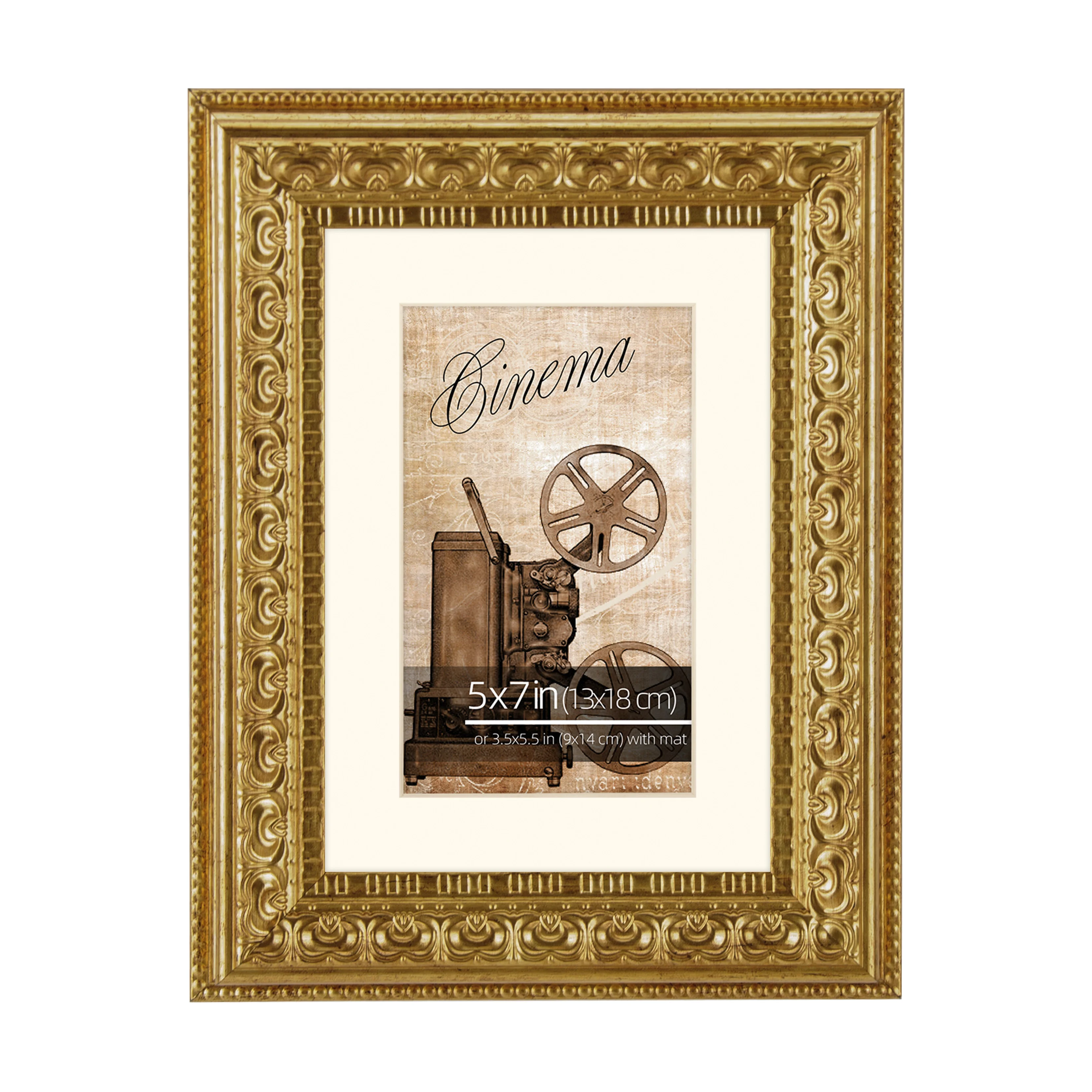 5x7 Bronzed Gold Ornate Classic Picture Frames - Customizable