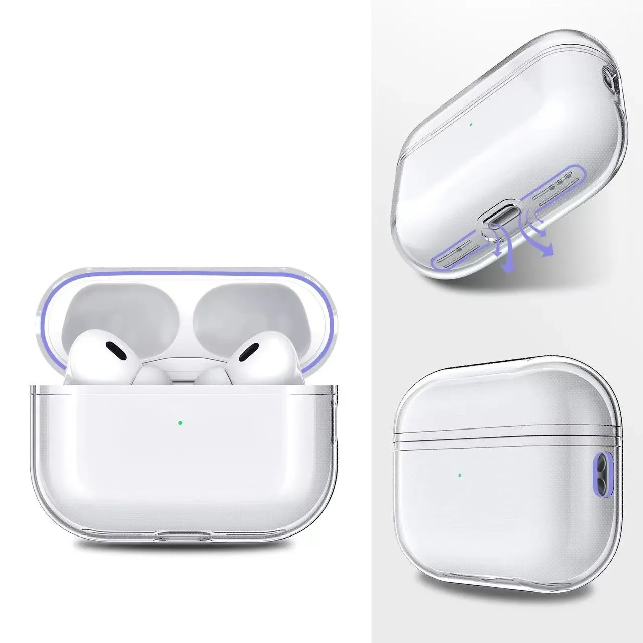 For Airpods Max Bluetooth Earbuds Headphone Accessories Transparent Tpu ...
