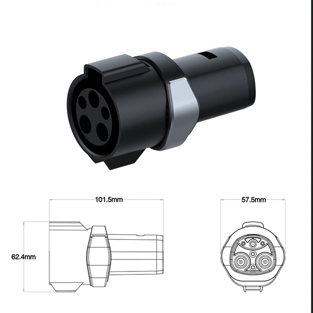 EVSE Charging Connector 60A 240v Ac Type 1 SAE J1772 to Tesla EV ...