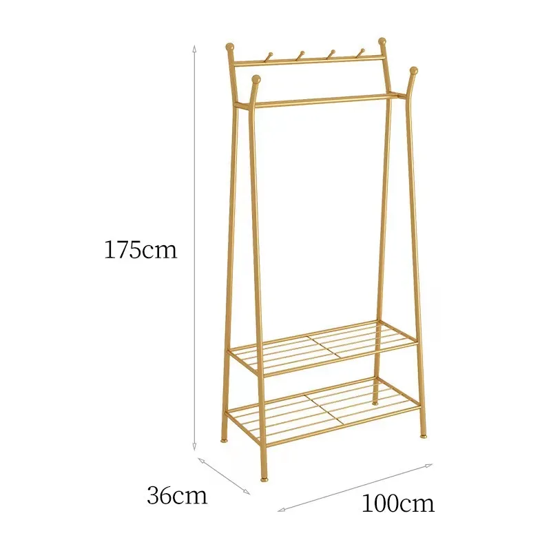 Household Simple Clothes Hanger Floor Coat Rack Bedroom Multi ...