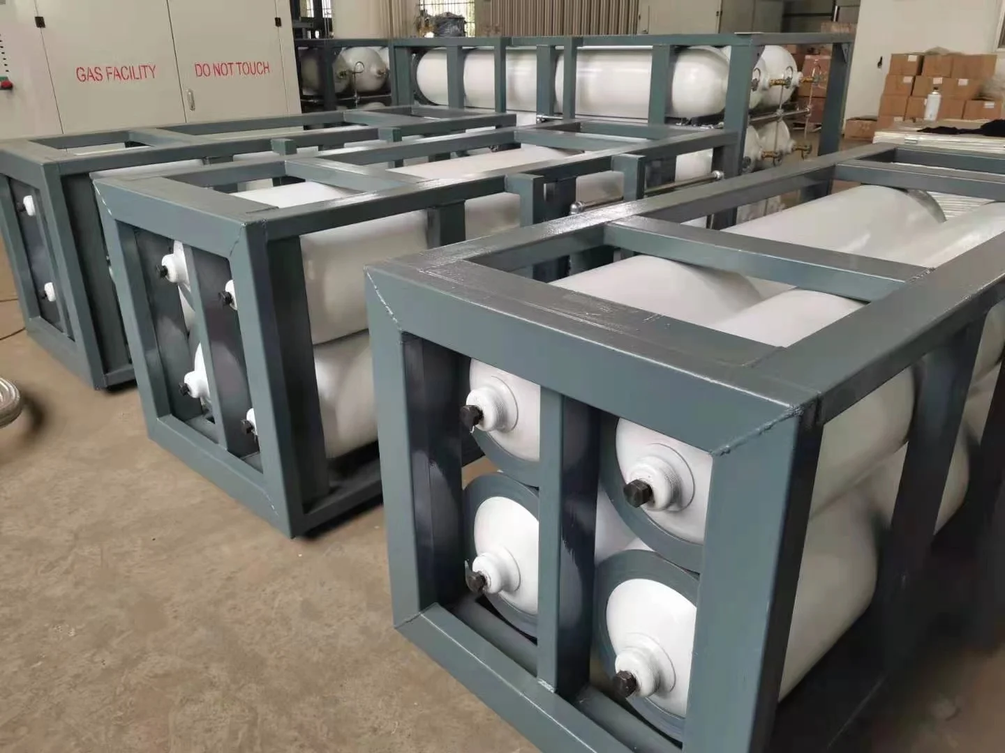 Truck Trailer Tube Bundle Container Tank Stationary CNG Gas Storage ...