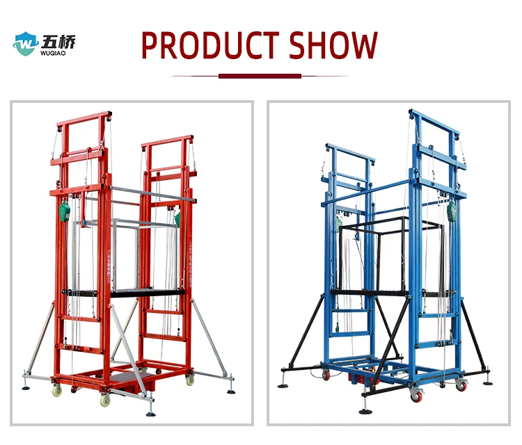 300kg 500kg Mobile Scaffolding Work Platforms 2-8m Foldable Remote ...