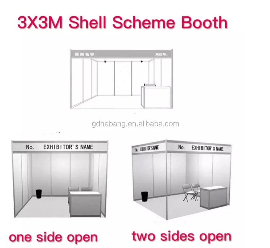 Hebang Exhibition Standard Modular Wall Shell Scheme