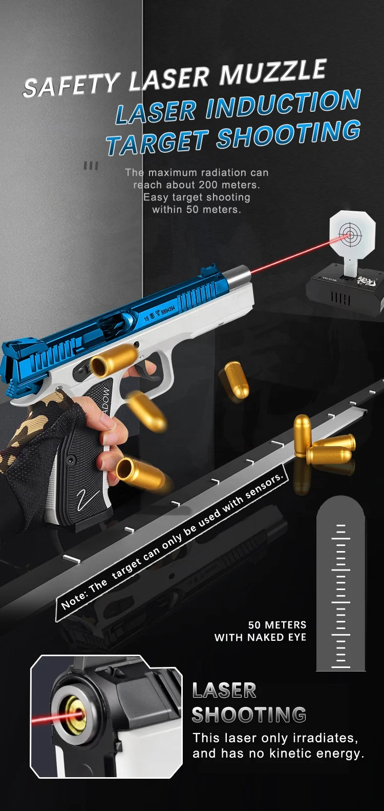 Shell Ejecting Toy Gun Cz75 Laser Pistol Auto Discarding From Cartridge ...