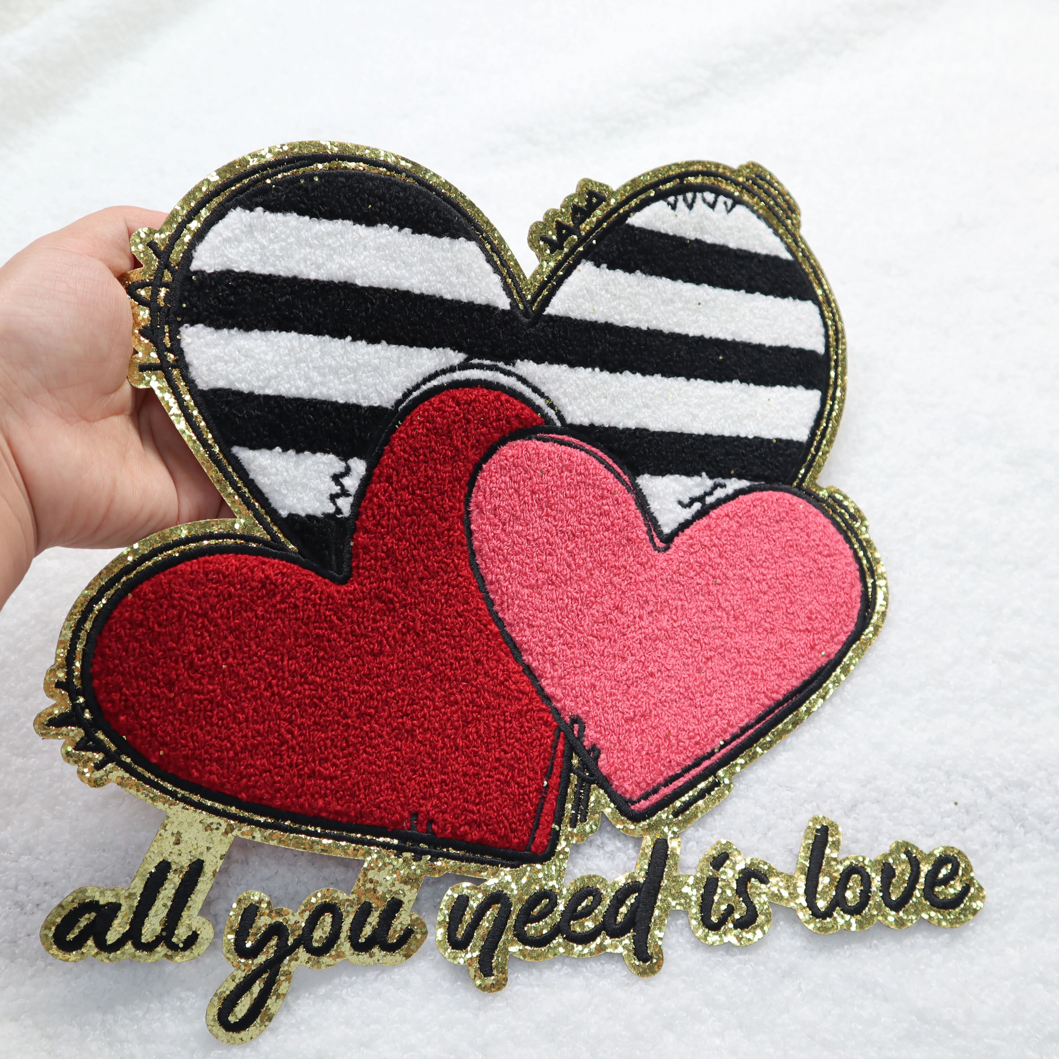 Fast Bulk Wholesaler Valentines Day Gift 2024 Sequin Patch Valentines ...