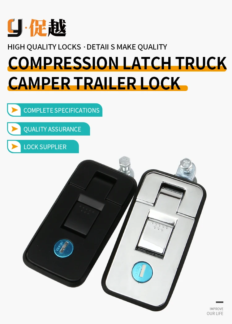 Truck Electrical Panel Trigger Latch Push Button Door Lock Compression ...