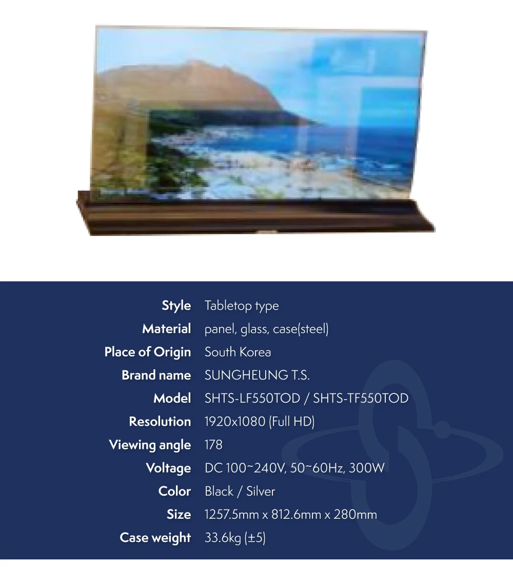 New Size 55 Inch Transparent Oled Display Touch Screen Ultra Thin See ...