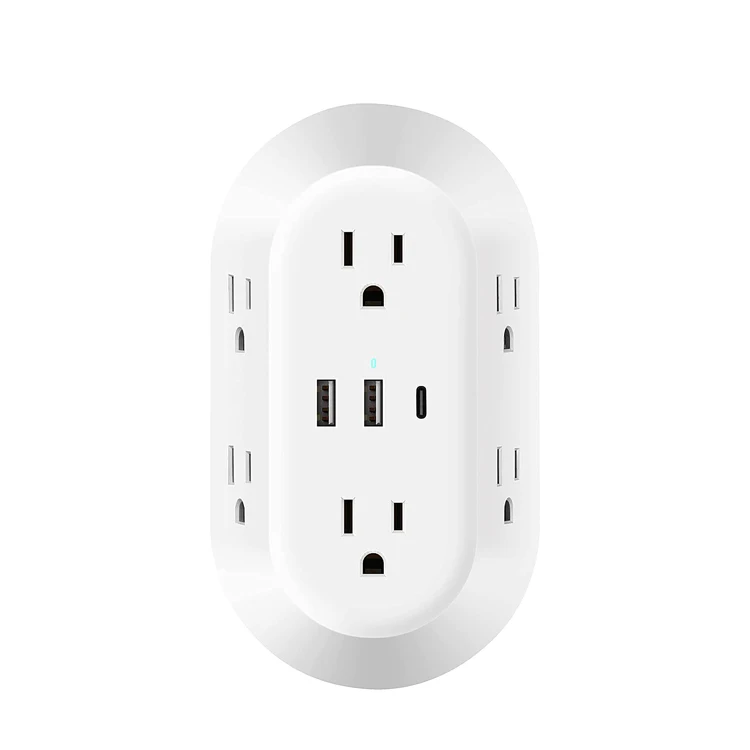 Longrich Multiple Safety Outlets With 6ac 3usb Suitable For American ...