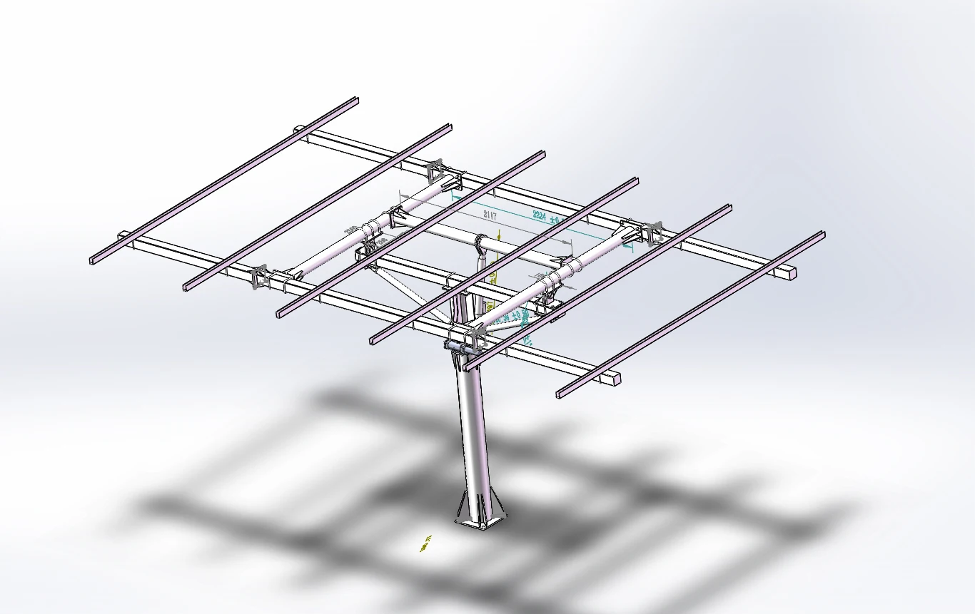 Dual 6kw 12 Panels Kit with Double Axis System Application