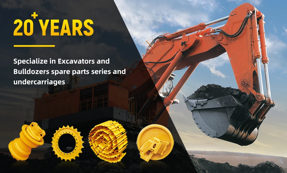 Excavator Recoil Springs Cylinder Assembly Track Cylinder Adjuster ...