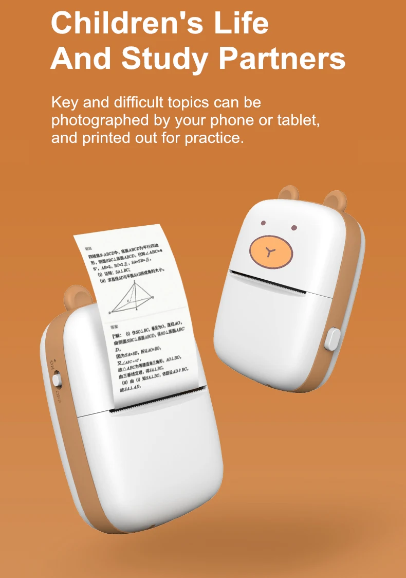 Portable Mini Bluetooth Printer For Smartphones & Receipts - Oem Welcome