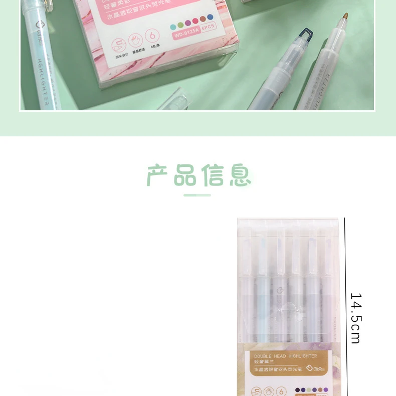 New Crystal Window Marker Creative Slant Head Perspective Window Double ...