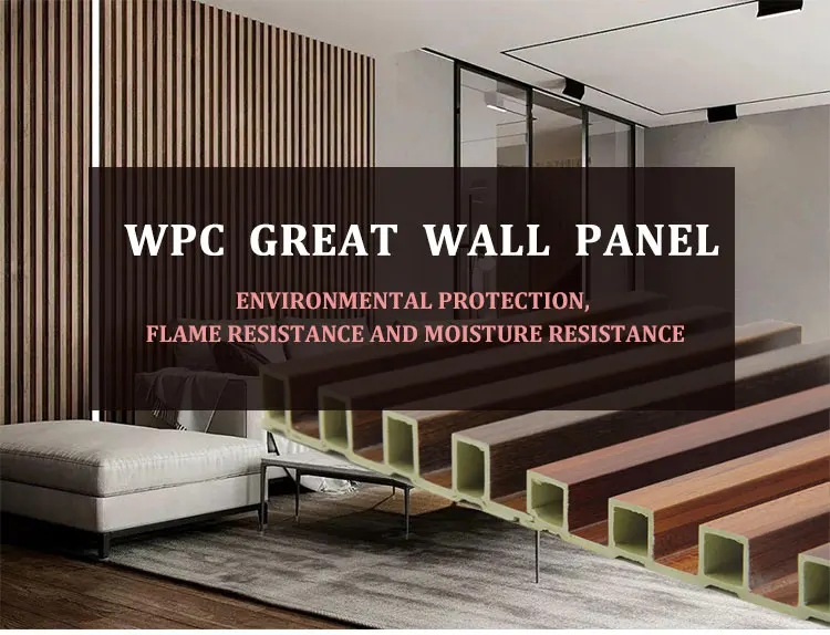 Customized Waterproof WPC Wall Panels with LED Light