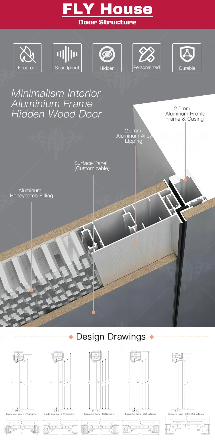 Hidden Door With Wall Panel Cladding Modern Solid Wooden Interior Room ...