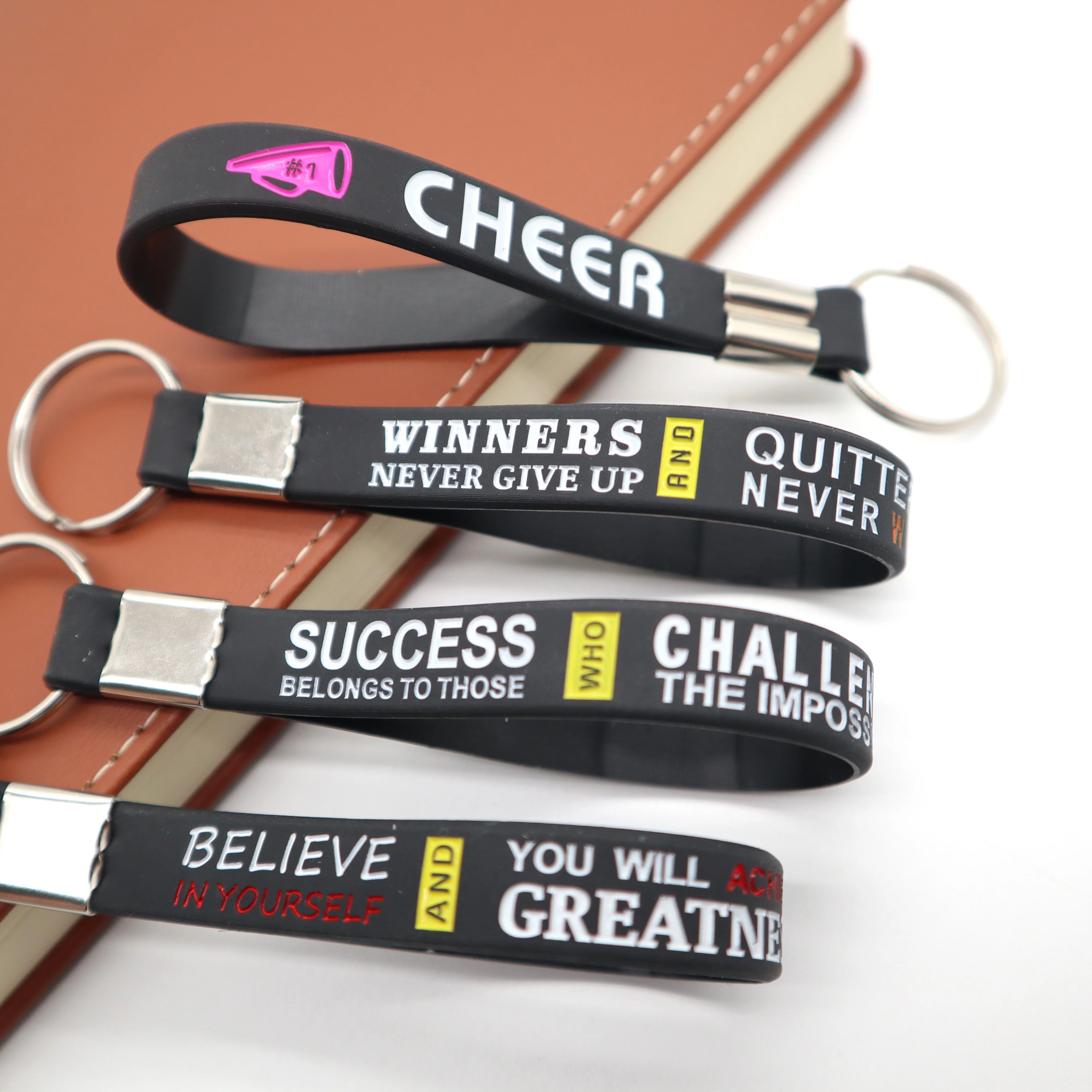 Cheerleading Keychain Motivational Quotes Keychain Inspirational ...