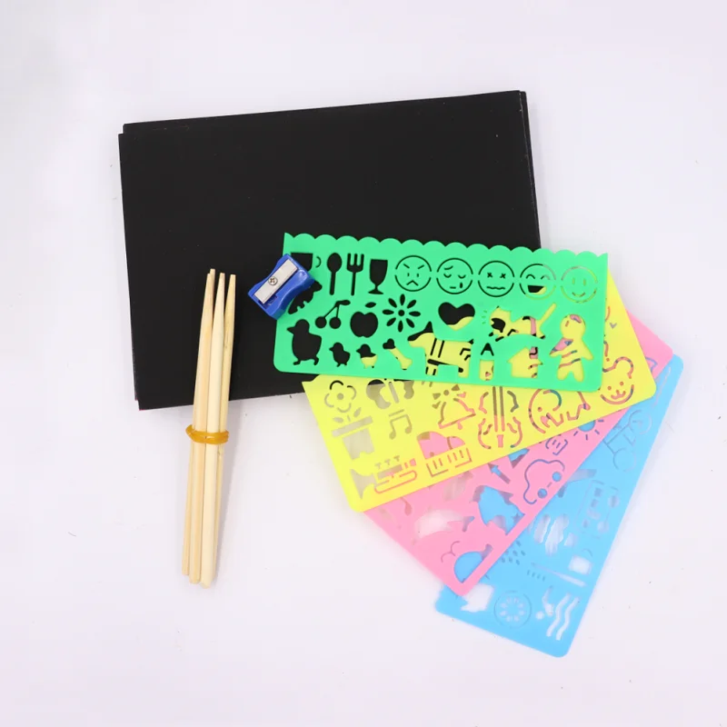 A4 Scratch Arts Drawing Notebook Sketch Books For Kids Art Supplies ...