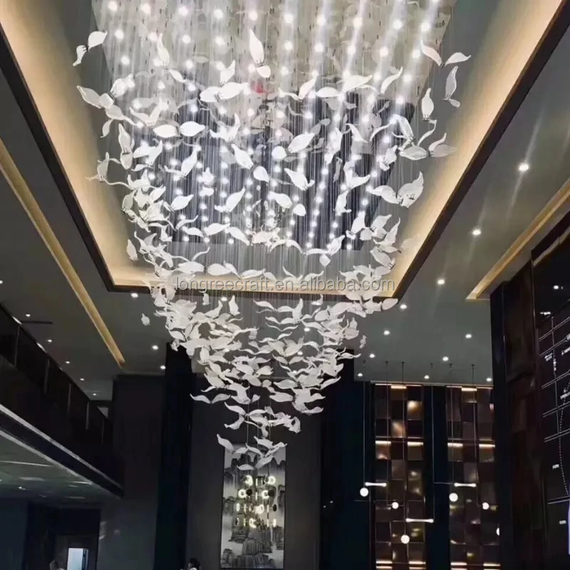 Ceiling Chandelier - Flying Bird LED Pendant Light for Hotels ...