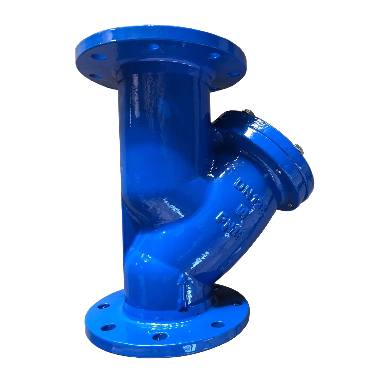 DIN Y-type Fire-Fighting Tap Water Strainer G41H-16 Cast Iron Flange ...