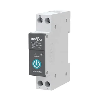 Tuya With Metering Wifi Smart Circuit Breaker Switch 1p 63a Din For ...