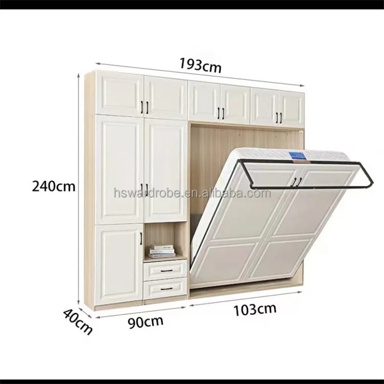 Hidden Bed with Cabinet - Customized Modern Storage Furniture