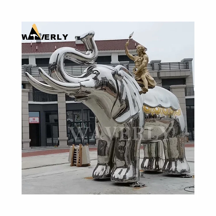 Customized Outdoor Decoration Giant Metal Animal Abstract Sculpture ...