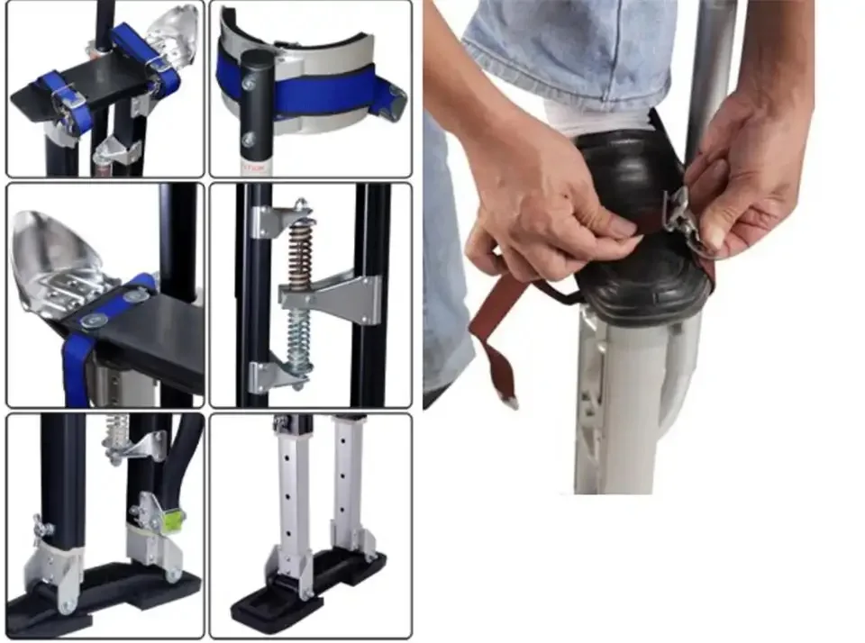 Professional Aluminum Stilt Ladder New 24"-40" Adjustable Drywall ...