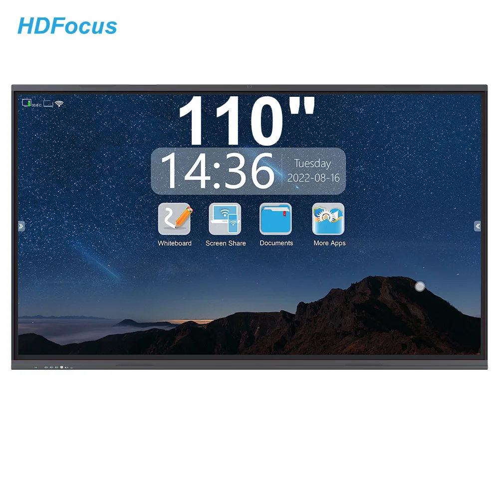 HDFocus 110 Inch Interactive Electronic Whiteboard for Classroom - OEM