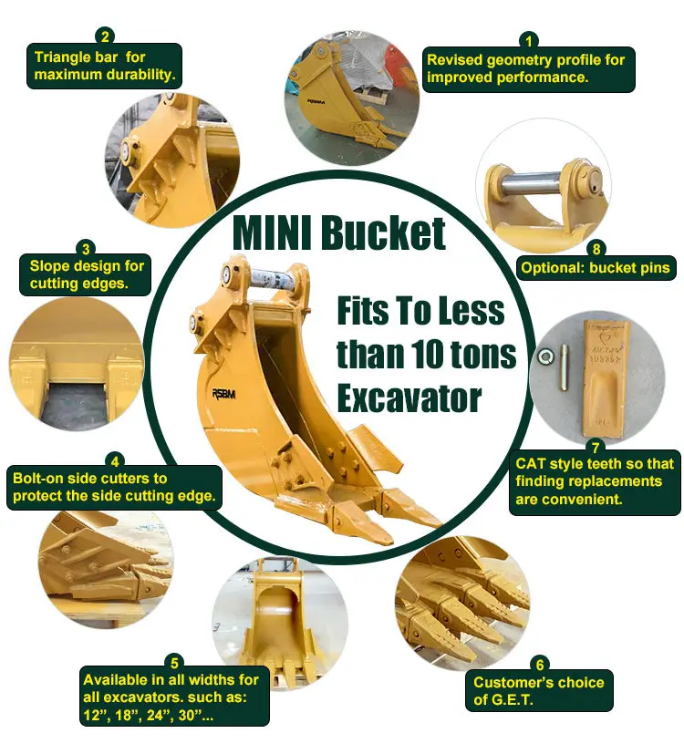 RSBM OEM Excavator Bucket - Durable & Versatile Solutions