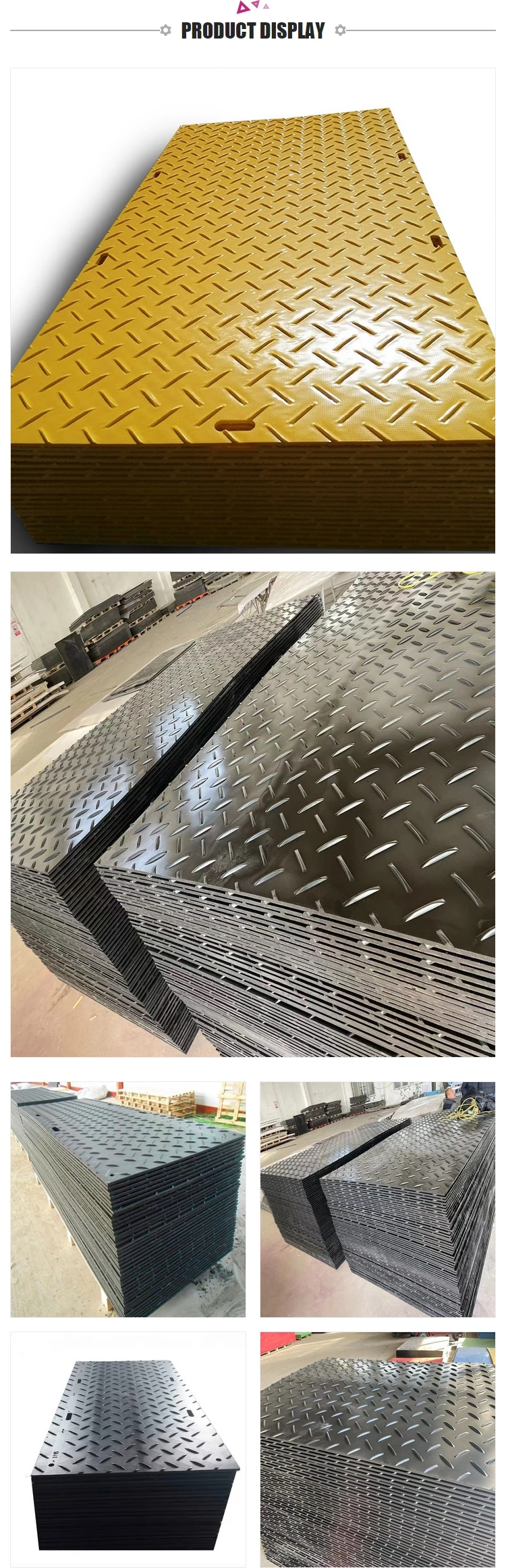 Plastic Polyethylene Paving Board Non Slip Multi Specification ...