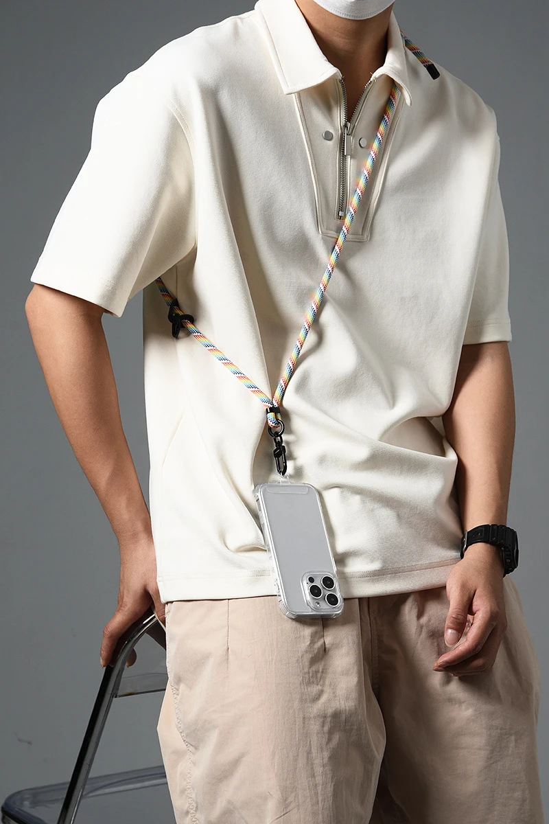 Adjustable Mobile Phone Lanyard Crossbody Strap Neck Weaving Anti-lost ...