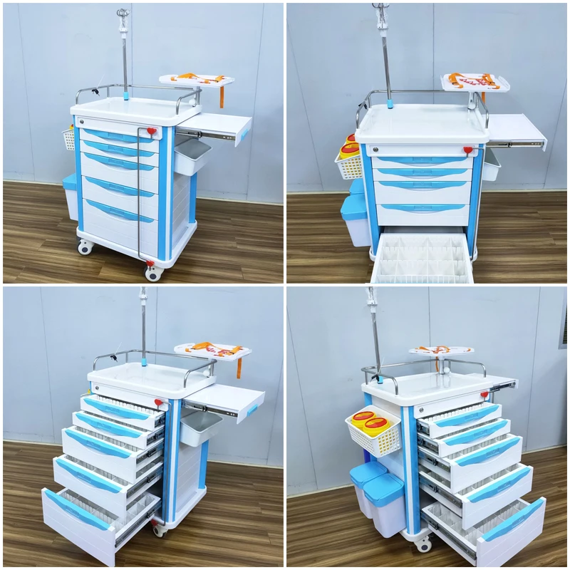 Hospital Emergency Icu Abs Hospital Trolley Cart Abs Medical Emergency ...