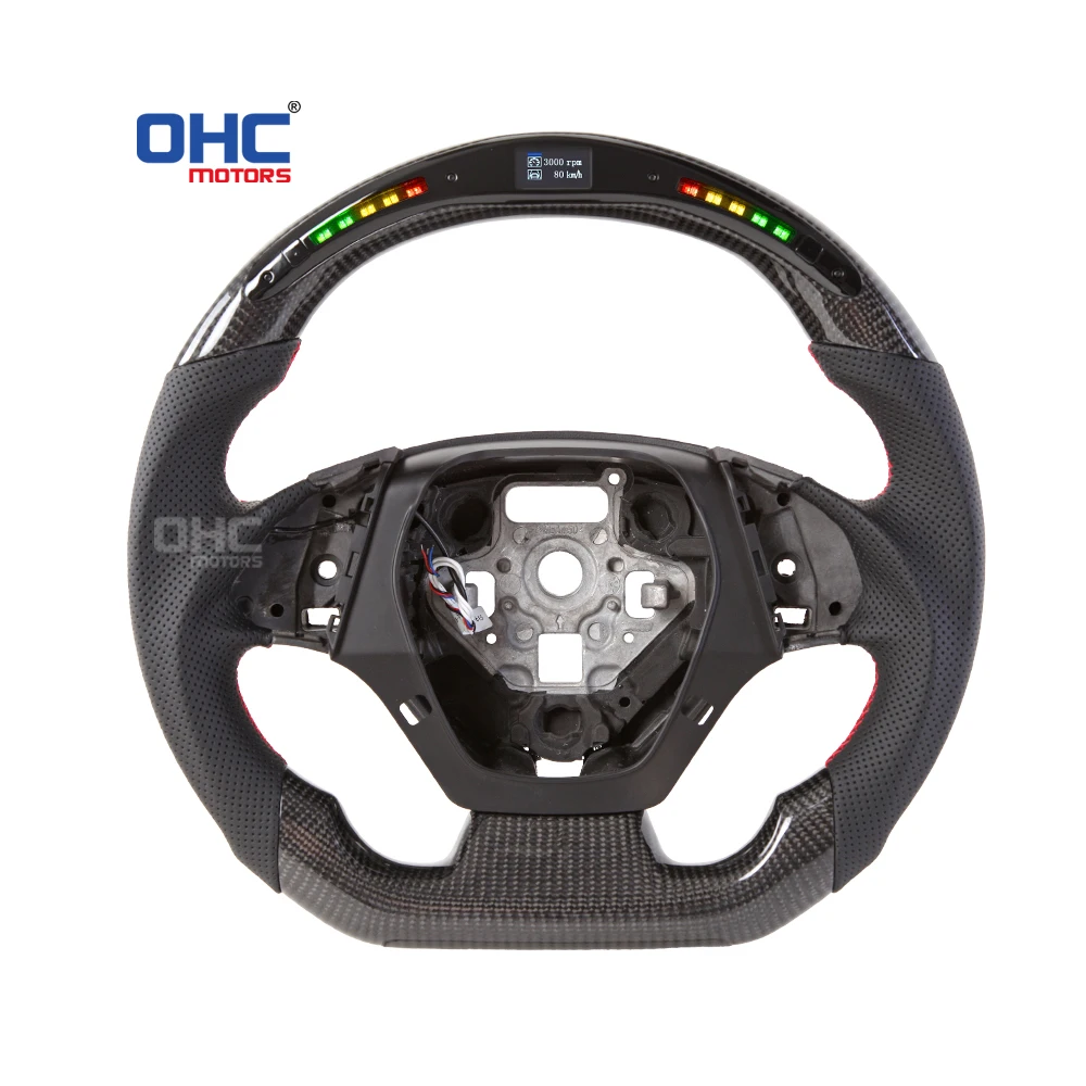 Led Performance Carbon Fiber Steering Wheel for Chevy Chevrolet Camaro ...