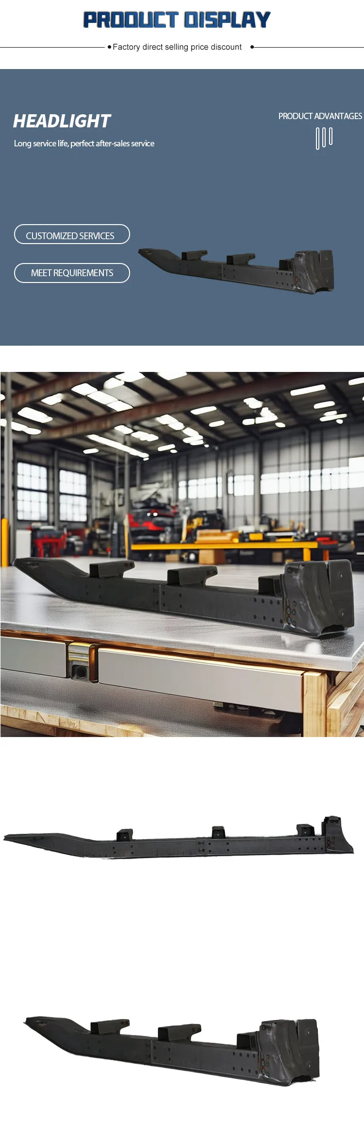 Replacement Metal Body Parts Cabin Front Cover Assembly W150000000174 ...