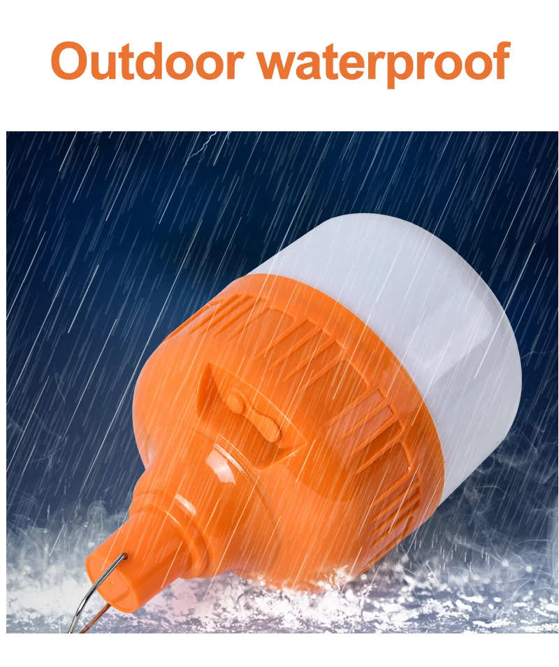 Led Rechargeable Solar Lights Usb E27 Charging Solar Bulb Solar Panels ...