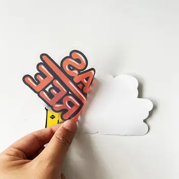 Custom Die Cut Transparent Pvc Sticker High Quality Uv Resist Full ...