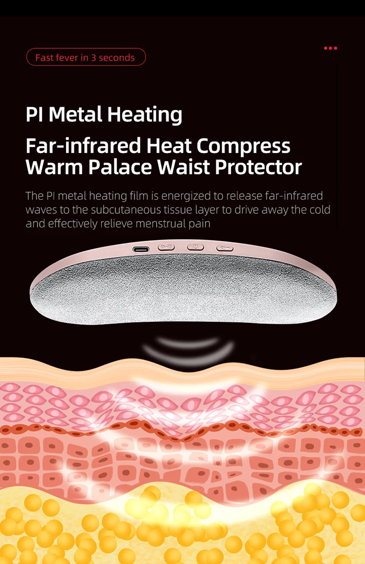 Washable Relieve Pain Abdominal Rechargeable Instant Heat Patch Warm ...