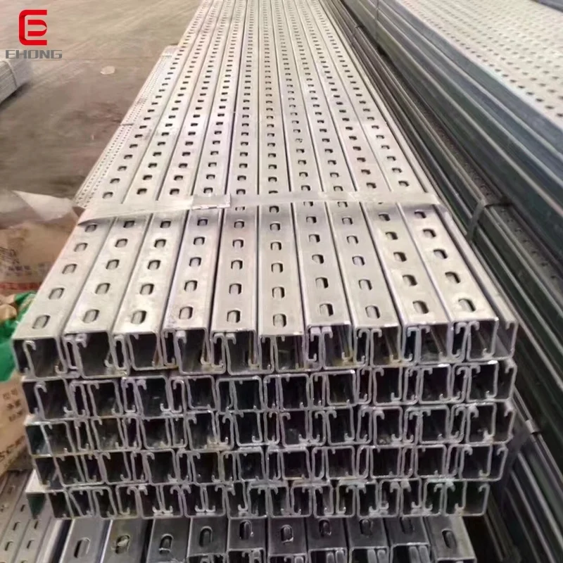 Galvanized Steel Slotted Unistrut Channel 41x41x2.5 Mm Price - Buy ...