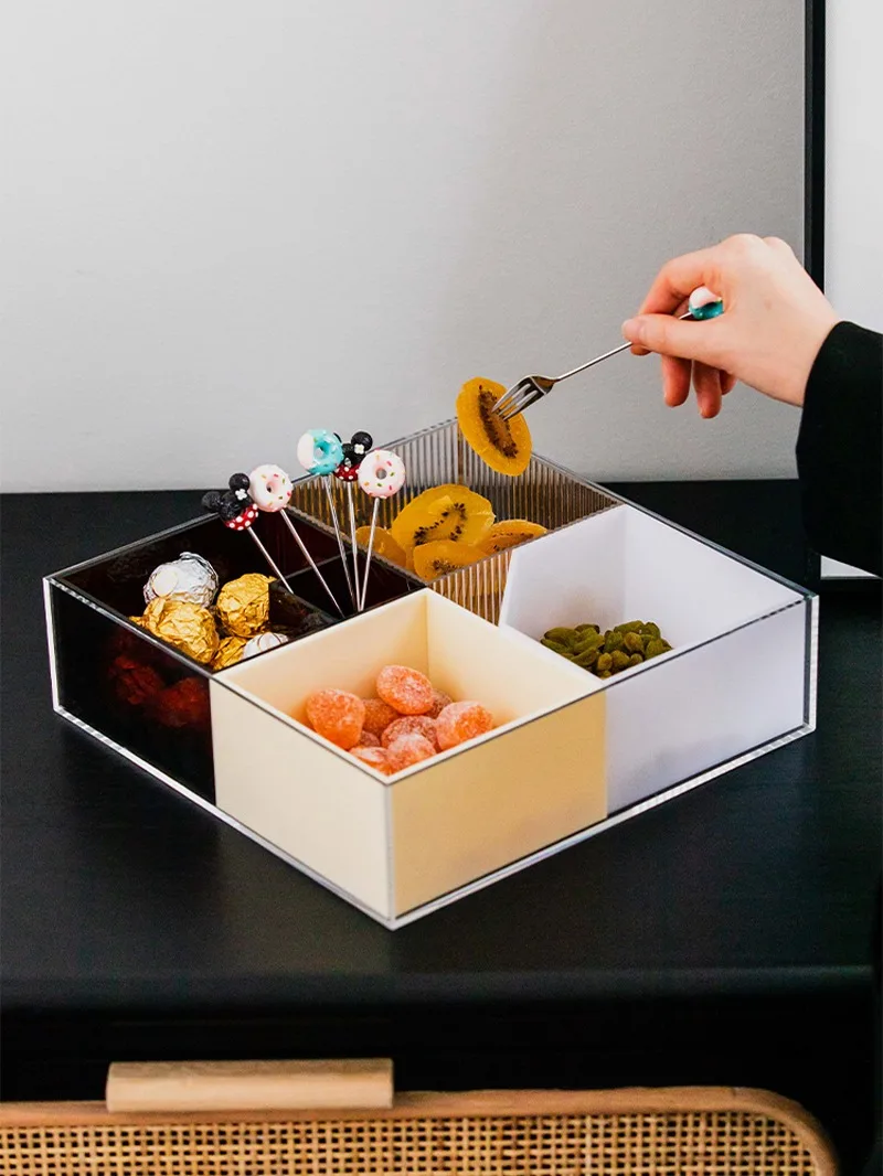 Modern Luxury Acrylic Gift Boxes For Snacks Plastic Chinese Snack Box ...