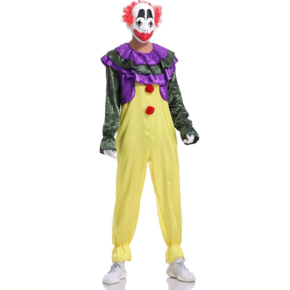Scary Clown Costume - Halloween Dress up Party Role Play