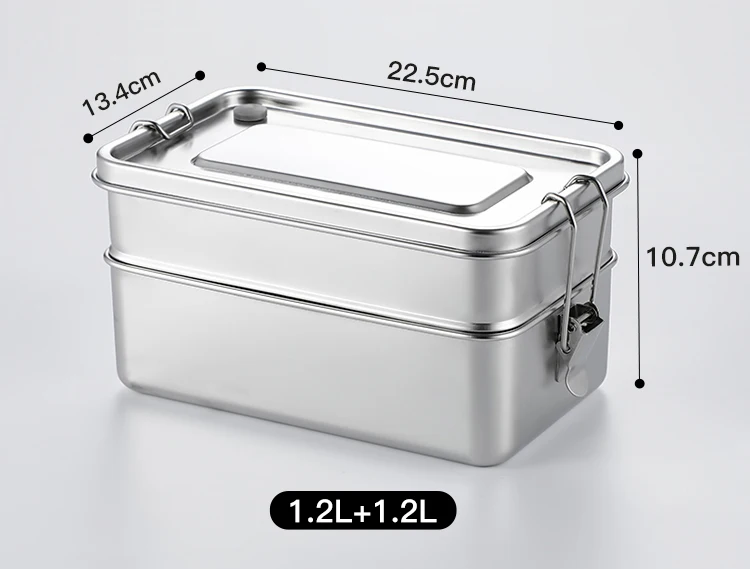 SUS304 Stainless Steel Lunch Box - Eco Friendly & Durable