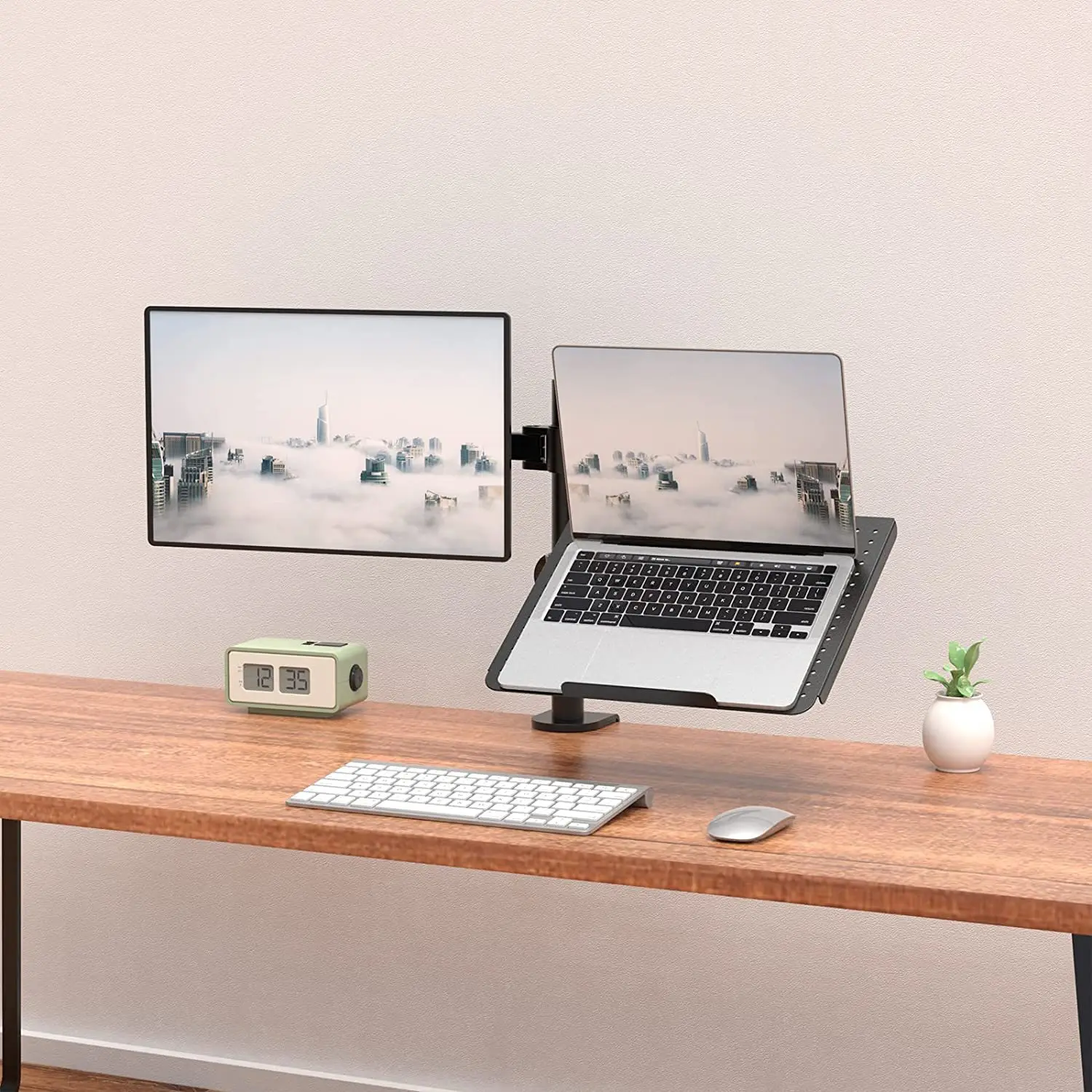Dual-screen Monitor Stand - Maximize Workspace Efficiency