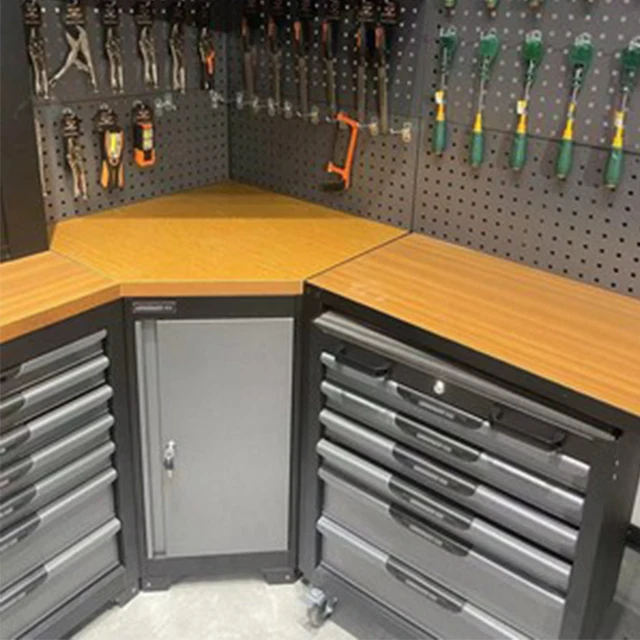 Garage Workstation Modular Workbench Tool Cabinet Workshop Garage ...