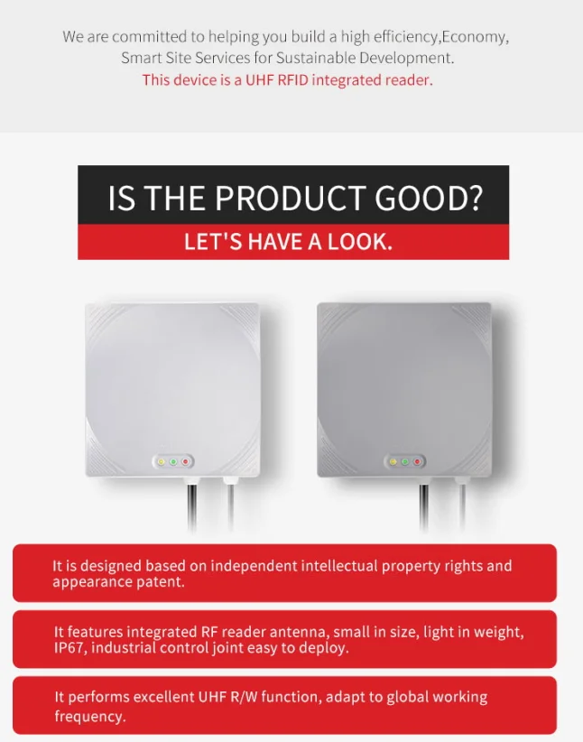 Vanch Integrated Reader Long Range UHF RFID Card Antenna Access Control ...