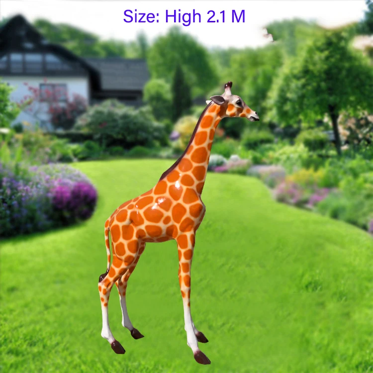 Pop Props Life Size Fiberglass Resin Giraffe Sculpture