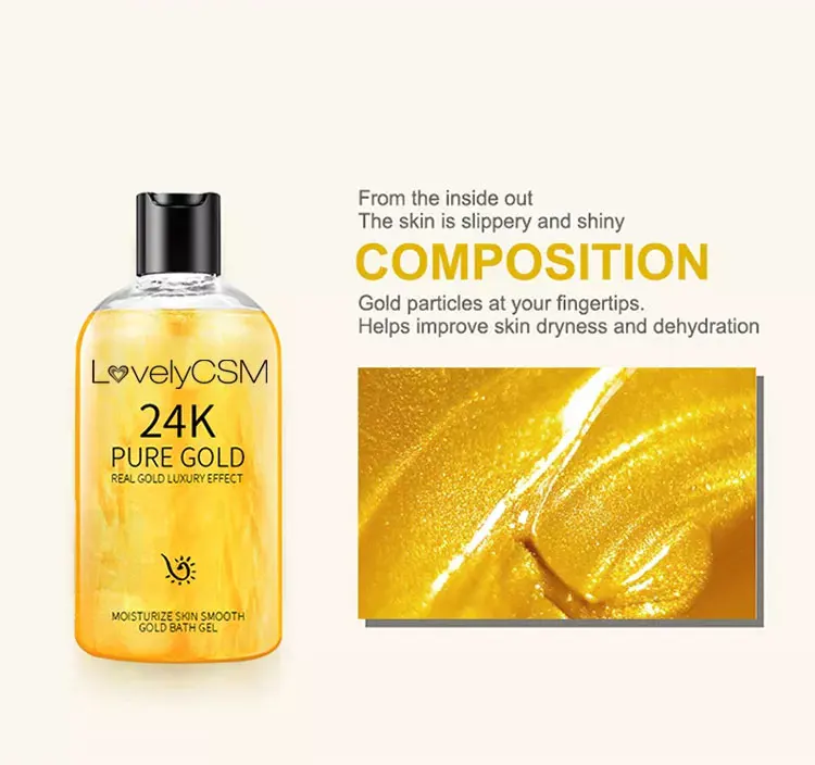 24K Gold Body Wash - Rejuvenating Moisturizing Liquid Soap