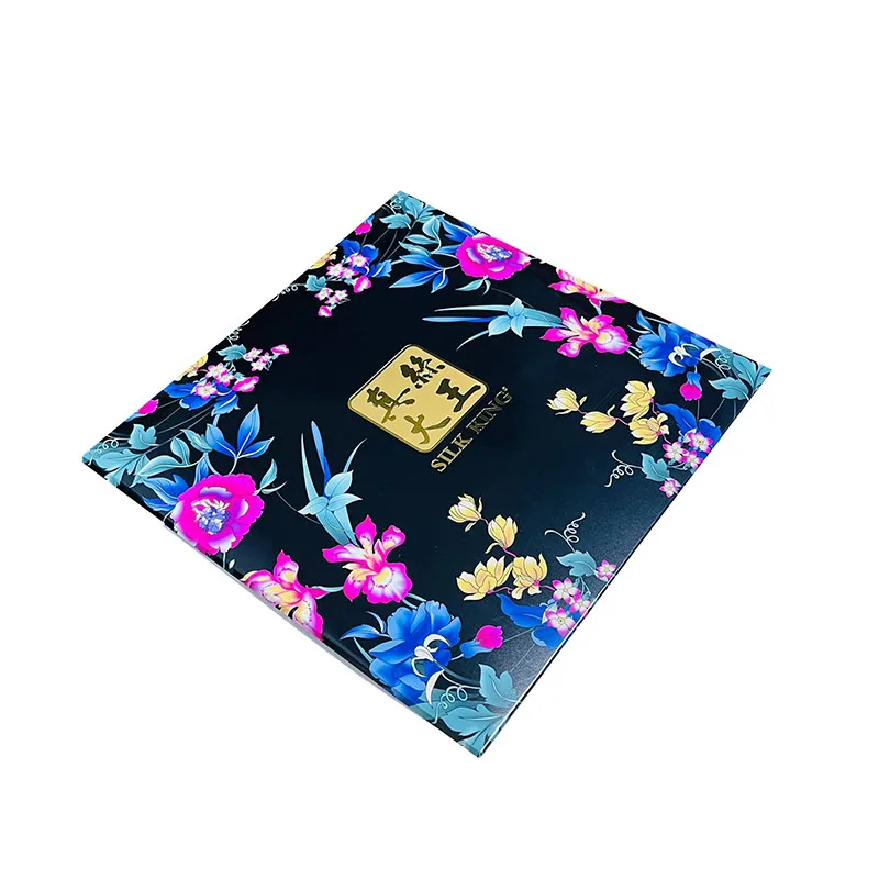 Custom Recyclable Silk Scarf Packaging Paper Boxes Flat Folding ...