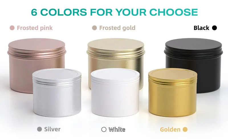 Mini Colorful Aluminum Tea Tin With Lids Food Grade Packaging Container ...